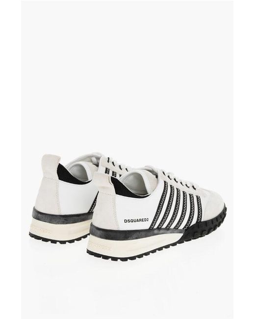 DSquared² Legend Two-Tone Sneakers With Suede Details in White for Men ...