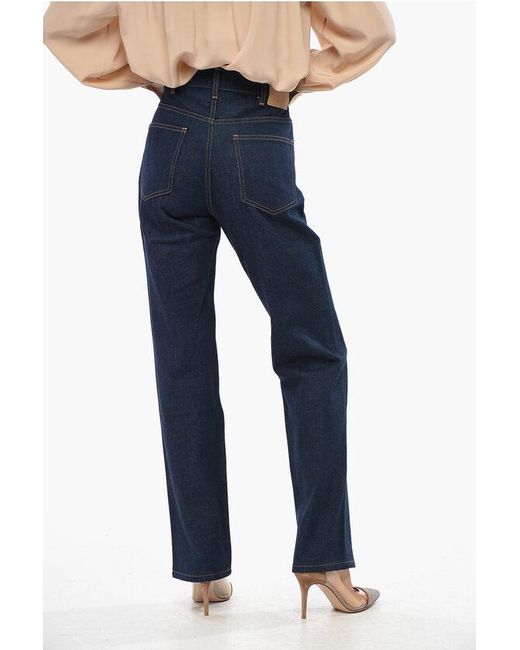Celine Visible Stitching Regular Fit Jeans 20Cm in Blue | Lyst UK
