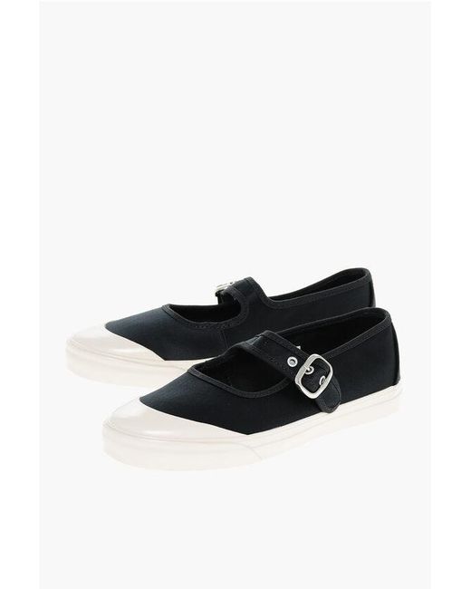 Vans Satin Mary Jane Ballet Flat With Buckle in Black | Lyst UK