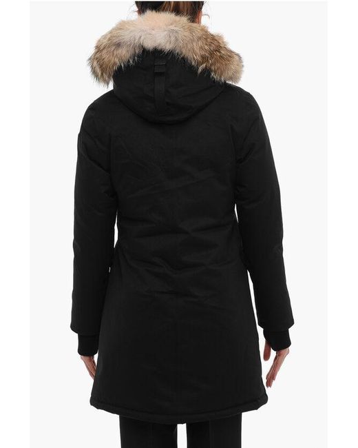Nobis Merideth Parka With Removable Coyote Fur in Black | Lyst UK