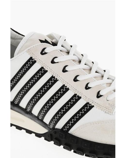 DSquared² Legend Two-Tone Sneakers With Suede Details in White for Men ...