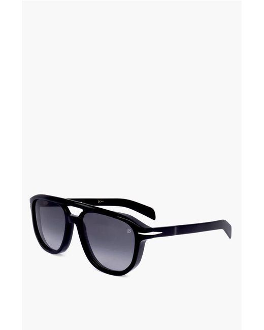 David Beckham Aviator Sunglasses With Gradient Lenses in Black for Men ...