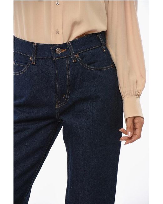 Celine Visible Stitching Regular Fit Jeans 20Cm in Blue | Lyst UK