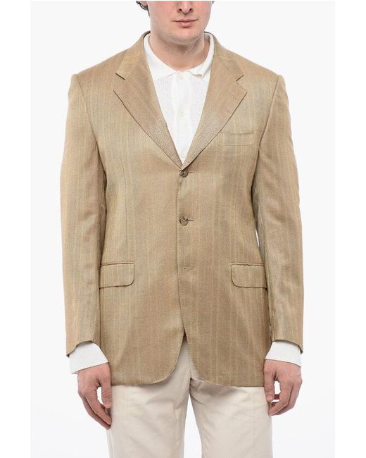 C.C. BROTHERS Side Vents Notch Lapel 2-Button Fully-Lined Blazer in ...