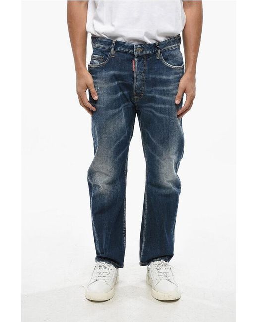 DSquared² Stretch Denim Bro Jeans With Logoed Patch On The Back 19Cm in ...