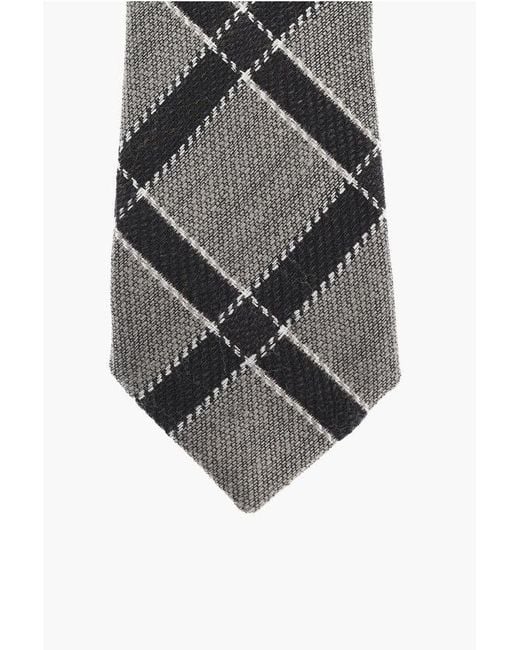 Corneliani Diamond Patterned Wool Blend Tie for Men | Lyst UK