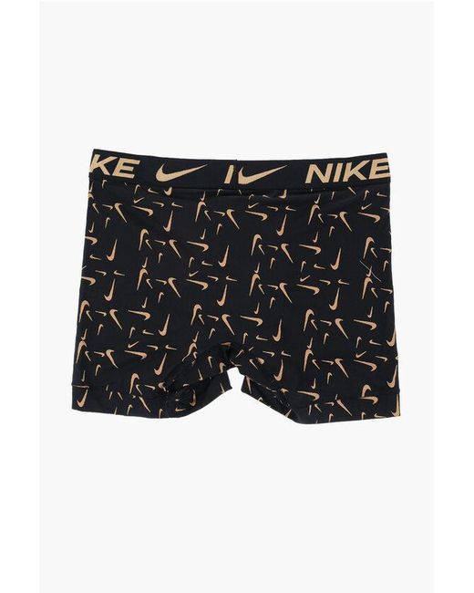 Nike Dri-Fit 3 Pairs Of Boxers Set With Golden Logo in Black for Men ...