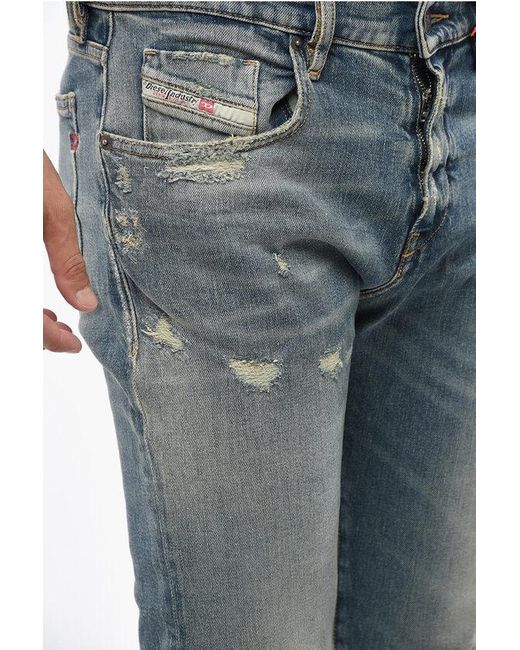 DIESEL Tag Delavè Denim D-Strukt Skinny Fit Denims 14Cm in Blue for Men ...