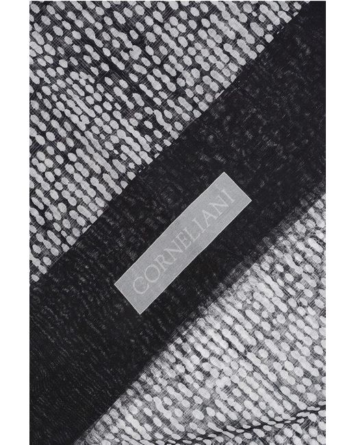Corneliani Patterned Silk And Cotton Foulard in Grey for Men | Lyst UK