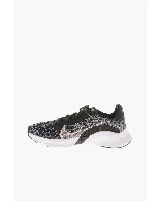 Nike Two Tone Fabric Superrep Go 3 Low-Top Sneakers in Black | Lyst UK
