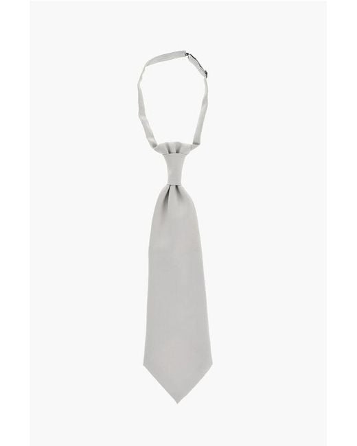 Corneliani Solid Color Ascot Tie in White for Men | Lyst UK