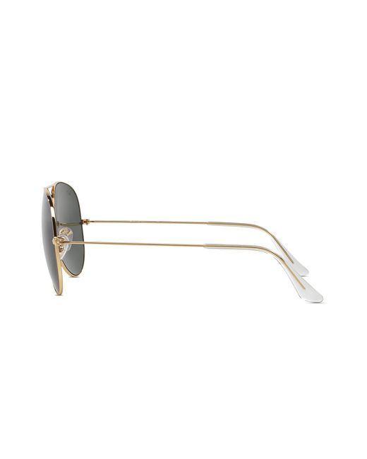 Ray-Ban Rb3025 Aviator Large Metal Clear in Green for Men | Lyst