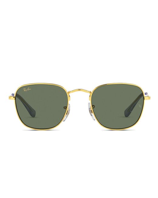 Ray-Ban Square Metal Sunglasses in Green | Lyst