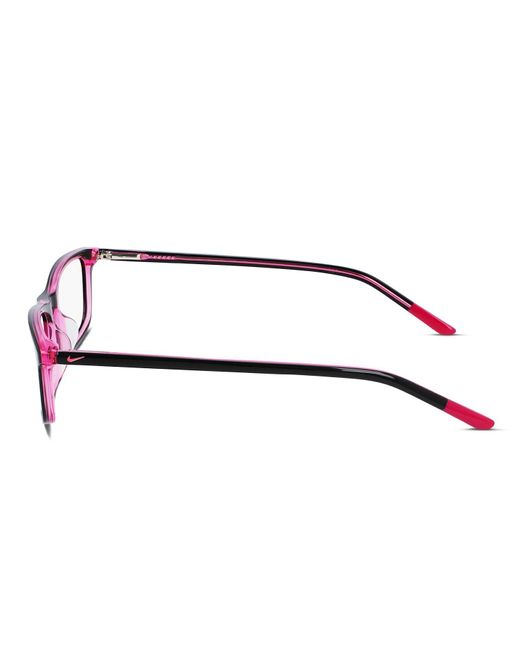 Nike Rectangular Plastic Eyeglasses in Black | Lyst