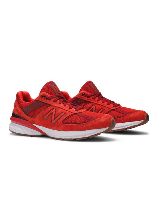 New Balance Made In Usa 990v5 in Red for Men - Lyst