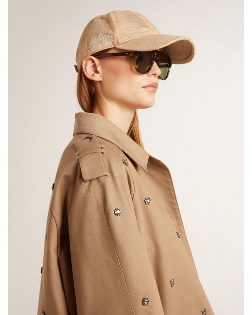 Golden Goose Baseball Cap With A Lived-In Finish in Natural for Men | Lyst