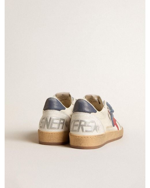 Golden Goose Ball Star Ltd With Star And Lizard-Print Golden Goose Ball Star Ltd With Star And Lizard-Print