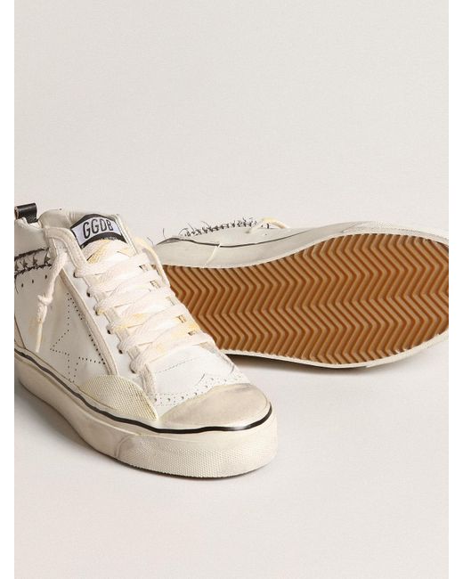 Golden Goose Mid Star Lab With Perforated Star And Flash With Cut-Out ...