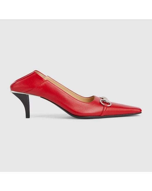 Gucci Vittoria Pump in Red | Lyst