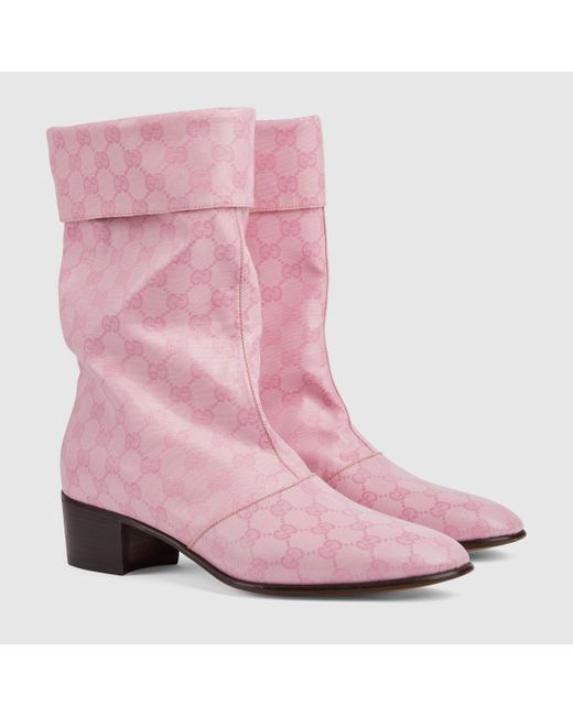 Gucci GG Crystal Boot in Pink for Men | Lyst