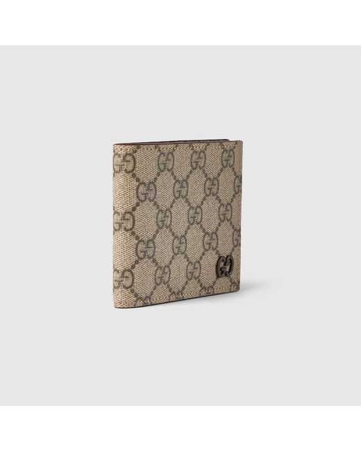 Gucci Brown Interior GG Wallet in Natural for Men | Lyst UK