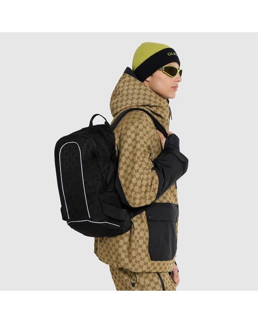 Gucci Small Backpack, Fabric in Black for Men | Lyst UK