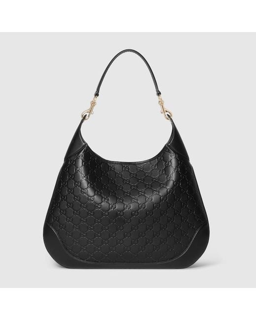 Gucci B Large Shoulder Bag, Leather in Black | Lyst