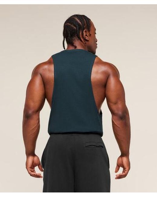 GYMSHARK Legacy Drop Arm Tank in Blue for Men | Lyst UK