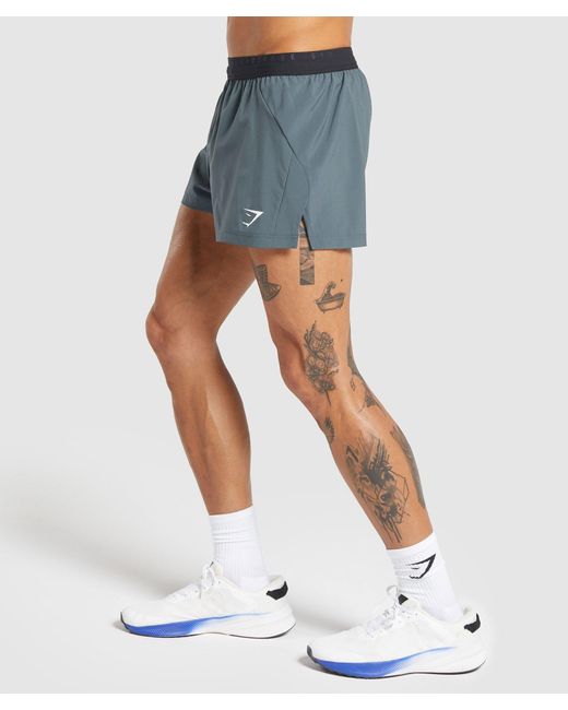 GYMSHARK Sport Run 3 Shorts in Blue for Men Lyst UK