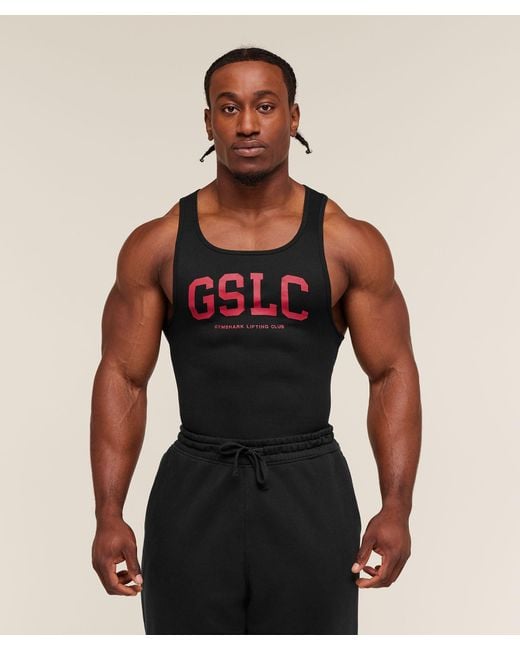GYMSHARK Gslc Ribbed Tank in Black for Men | Lyst UK