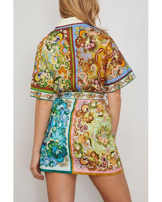 ALÉMAIS Dreamer Mini Dress in Green | Lyst ALÉMAIS Dreamer Mini Dress in Green | Lyst