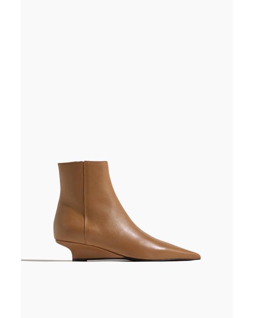 TOTEME Sharp Ankle Boots in White | Lyst