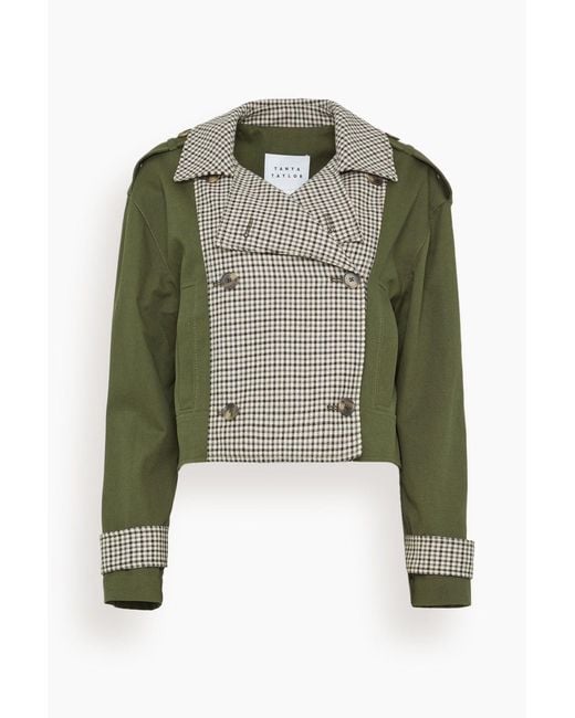 Tanya Taylor Walton Jacket in Green | Lyst