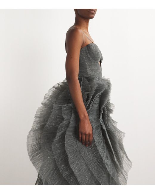 Maria Lucia Hohan Sureya Gown in Gray | Lyst