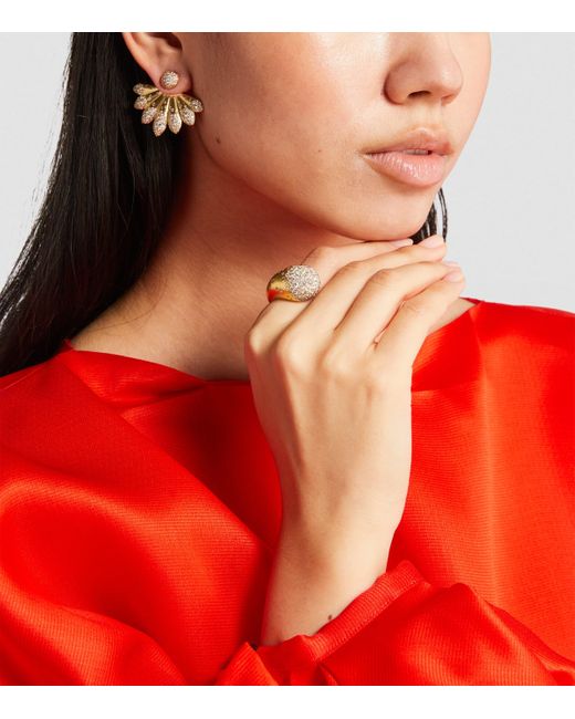 Nada Ghazal And Diamond Fuse Glamour Ring in Metallic | Lyst UK