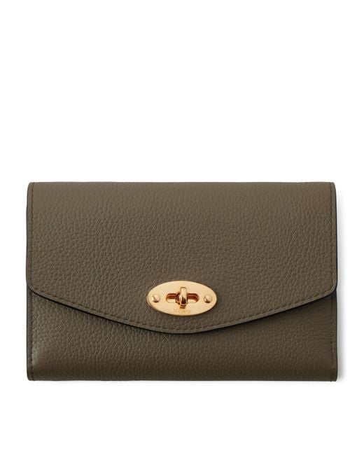 Mulberry Medium Leather Darley Wallet in Natural | Lyst UK