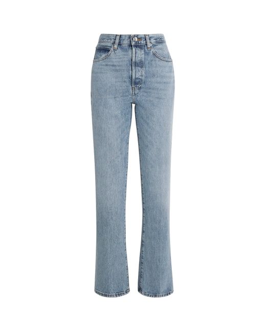 FRAME The Vertical Straight Jeans in Blue | Lyst