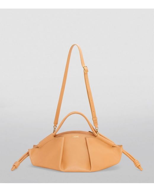 Loewe Medium Leather Paseo Tote Bag in Brown | Lyst