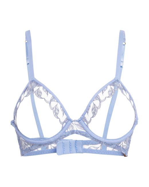 Coco De Mer Elandra Open Bra in Blue | Lyst