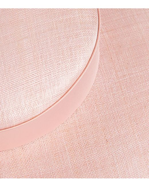 Emily London Ribbon-Detail Hat in Pink | Lyst