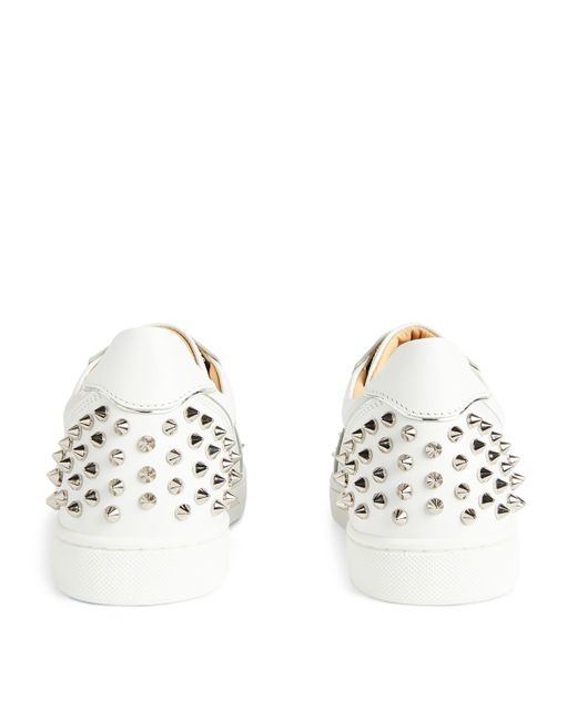 Christian Louboutin Vieira Spike-Embellished Sneakers in White | Lyst