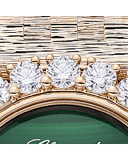 Chopard Diamond And Malachite L'Heure Du Diamant Watch in Metallic ...