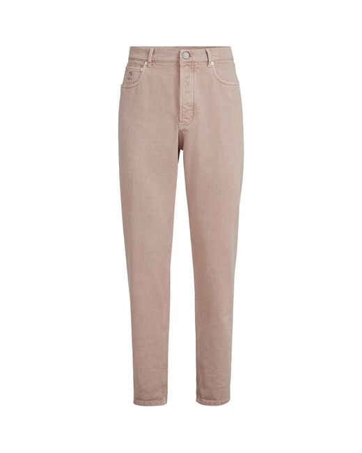 Brunello Cucinelli Iconic Straight Jeans in Natural for Men | Lyst UK