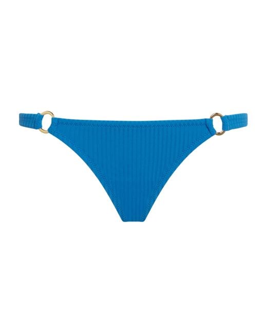 Melissa Odabash Ribbed Montenegro Bikini Bottoms in Blue | Lyst UK