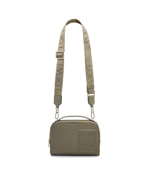 Loewe Mini Leather Camera Cross-Body Bag in Green | Lyst