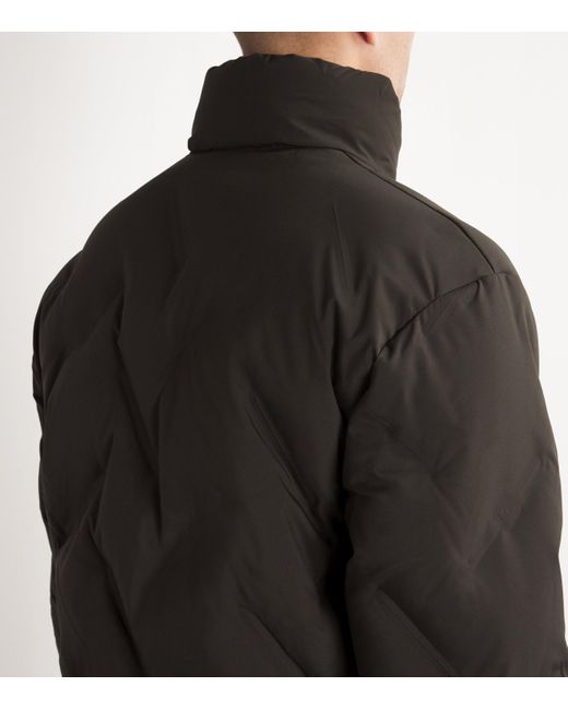Emporio Armani Down-Filled Puffer Jacket in Black for Men | Lyst
