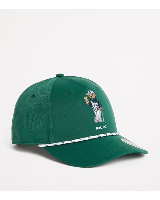 Ralph Lauren Technical Polo Bear Baseball Cap in Green for Men | Lyst