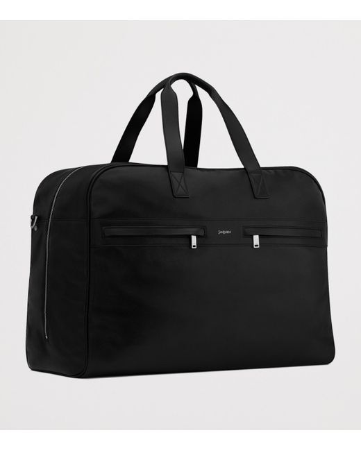 Saint Laurent Maxi Leather Duffle Bag in Black for Men | Lyst
