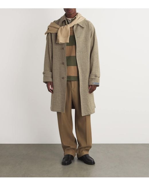 Polo Ralph Lauren Tweed-Poplin Reversible Overcoat in Natural for Men ...