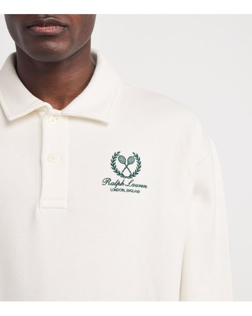 Ralph Lauren X Wimbledon Crest Polo Shirt in White for Men | Lyst